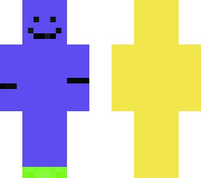 Blue and Gold Happy Zombie | Minecraft Skin