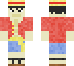 Luffy (Base Form) By Dannyjr45 | Minecraft Skin