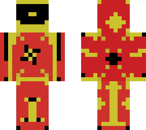 Ninja titanium red - eyes front | Minecraft Skin