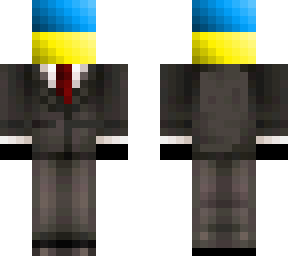 Ukraine flag as a human | Minecraft Skin