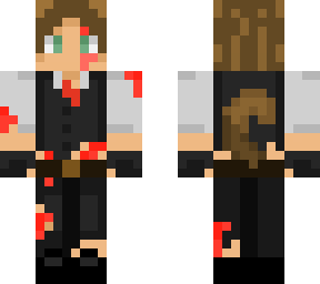 cat boy bloody suit | Minecraft Skin