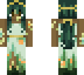 earthy brown girl | Minecraft Skin