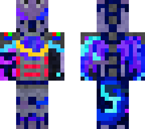 Quazitron Galactic Samurai Magnetosphere Dragon XYZ | Minecraft Skin