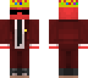 Reddoons w/ Techno's Crown | Minecraft Skin