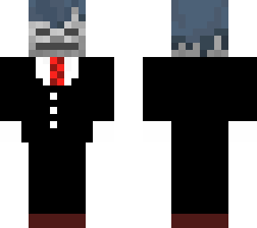 Stray in a suit (Updated) | Minecraft Skin