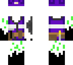 Qsmp Purple code monster worker (oc) | Minecraft Skin