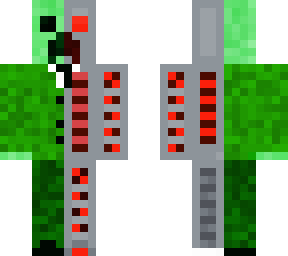 Cyborg creeper | Minecraft Skin