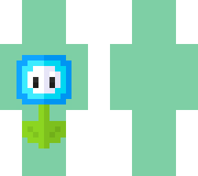 Minecraft Pixel Art Mario Ice Flower