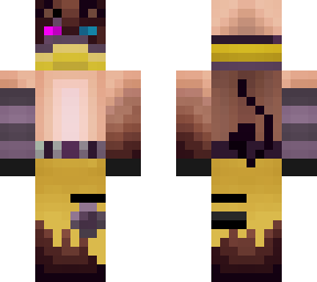 Antfrost Yellow Cyberpunk | Minecraft Skin