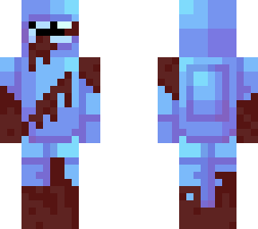 Blue Crewmate Dead | Minecraft Skin