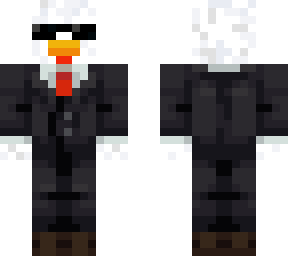 Elegant suit chicken | Minecraft Skin