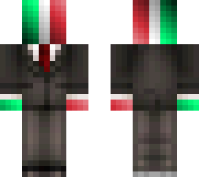 Italy flag as a human | Minecraft Skin