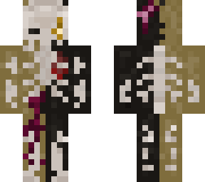 Skeleton Black/Gold | Minecraft Skin