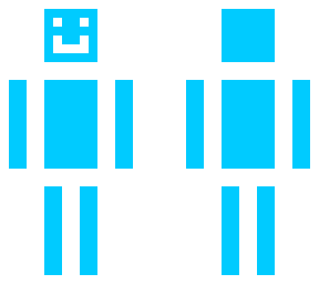 Winkhantoo30 skin:)(cyan color) | Minecraft Skin