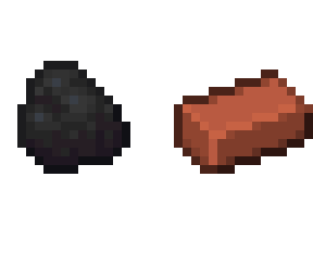 Coal and Brick Ingot Skin | Minecraft Skin