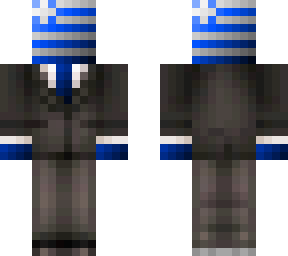 Greece flag as a human | Minecraft Skin