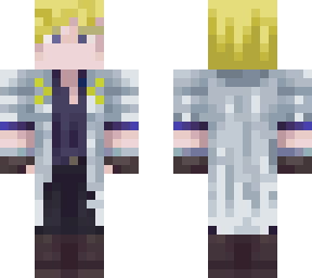 blonde dude with white cape | Minecraft Skin