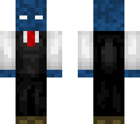 Blue Alien in suit | Minecraft Skin