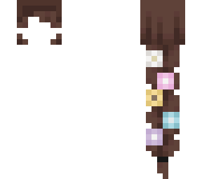 Rapunzel Braid-Brunette-Base | Minecraft Skin