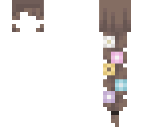 Rapunzel Braid-Light Brown-Base | Minecraft Skin