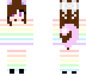 Pastel Gamer Cat | Minecraft Skin