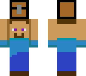 Small Steve with chest | Minecraft Skin