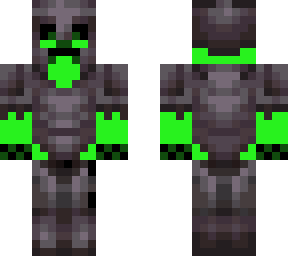 Creeper with netherite armor | Minecraft Skin