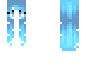 Female HB - Pastel Droplet Blue Fade v2 | Minecraft Skin