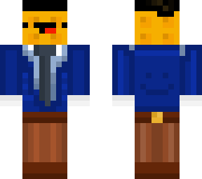 Waffle with a Blue suit and hair | Minecraft Skin