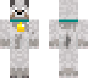 Cyan Collar Tamed Wolf (Chuck A Muck) | Minecraft Skin