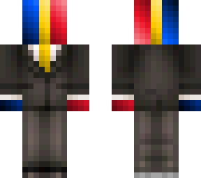Romania flag as a human | Minecraft Skin