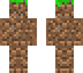 Minecraft dirt block head | Minecraft Skin