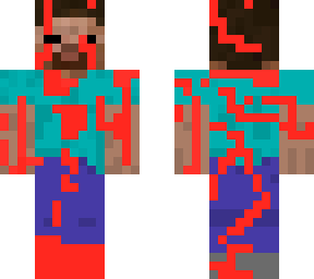 blood steve | Minecraft Skins