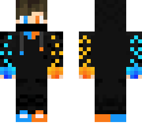 fire and ice boy | Minecraft Skins