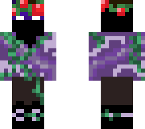 quilzy chorus fruit skin +vines draft 1 | Minecraft Skin