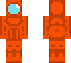 AmongUs Orange imposter | Minecraft Skin
