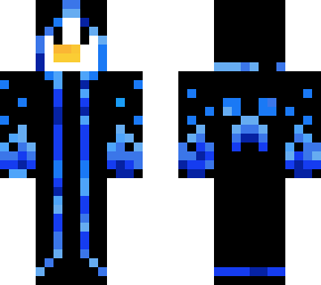 Blue fire Chicken Wizard | Minecraft Skin