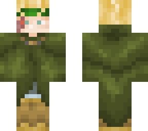 Hild vinland saga w/ cloak and hood | Minecraft Skin