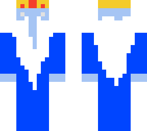Ice King (with crown) | Minecraft Skin