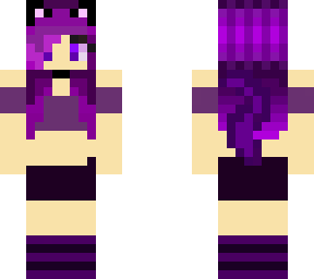 Purple cat | Minecraft Skin