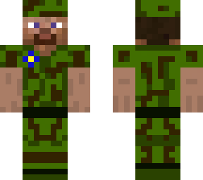 soldier steve | Minecraft Skins