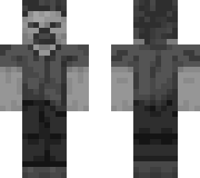 Black and white Steve | Minecraft Skin