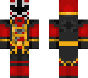 Dark Shinken Red | Minecraft Skin