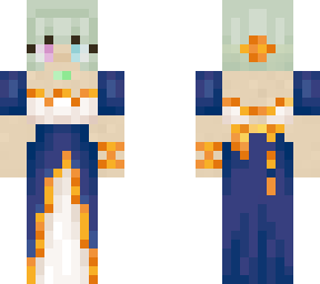 amora formal blue w/ necklace | Minecraft Skin