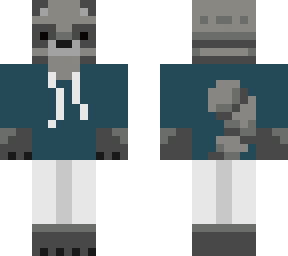 blue raccoon | Minecraft Skins