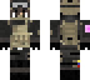 Nait Militar rosa | Minecraft Skin