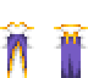 OB - Purple & White Golden Lace Dress | Minecraft Skin