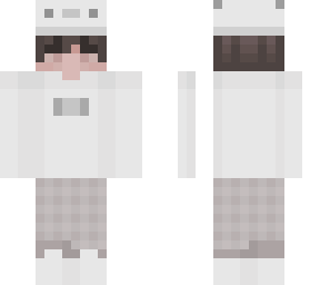 Aesthetic white boy axolot hat smoothie boy | Minecraft Skin