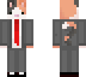 CALICO CAT IN SUIT " | Minecraft Skin