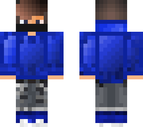 Cool Blue Hoodie | Minecraft Skin